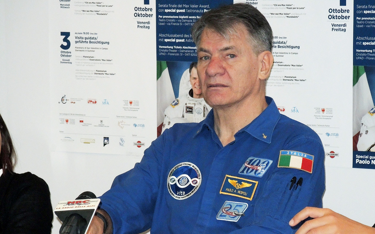 L'ASTRONAUTA PAOLO NESPOLI A BOLZANO - Radio NBC Rete Regione