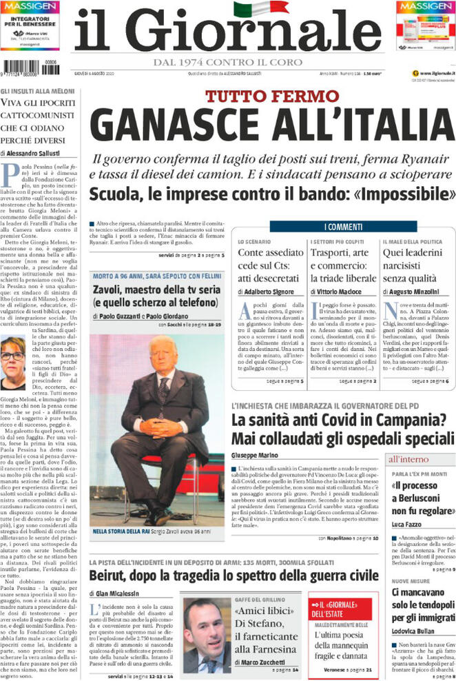 IL GIORNALE 06.08.2020 - Radio NBC Rete Regione